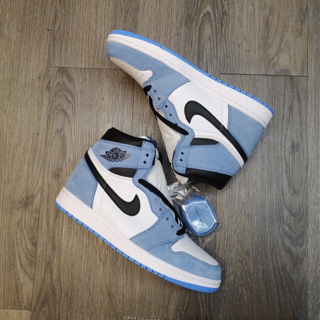 Giày thể thao Jordan 1 xanh dương cao cổ, Giày sneaker JD1 high cổ cao ...