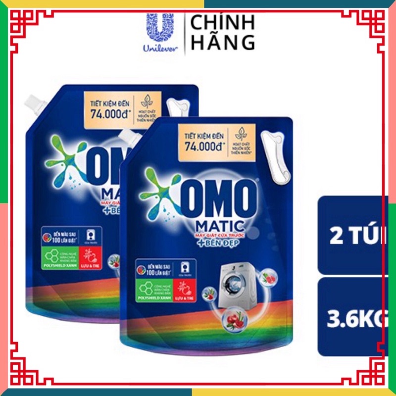 (COMBO 2)Nước giặt ô mô matic chuyên dụng cửa trước 3,6kg/2kg | Shopee ...