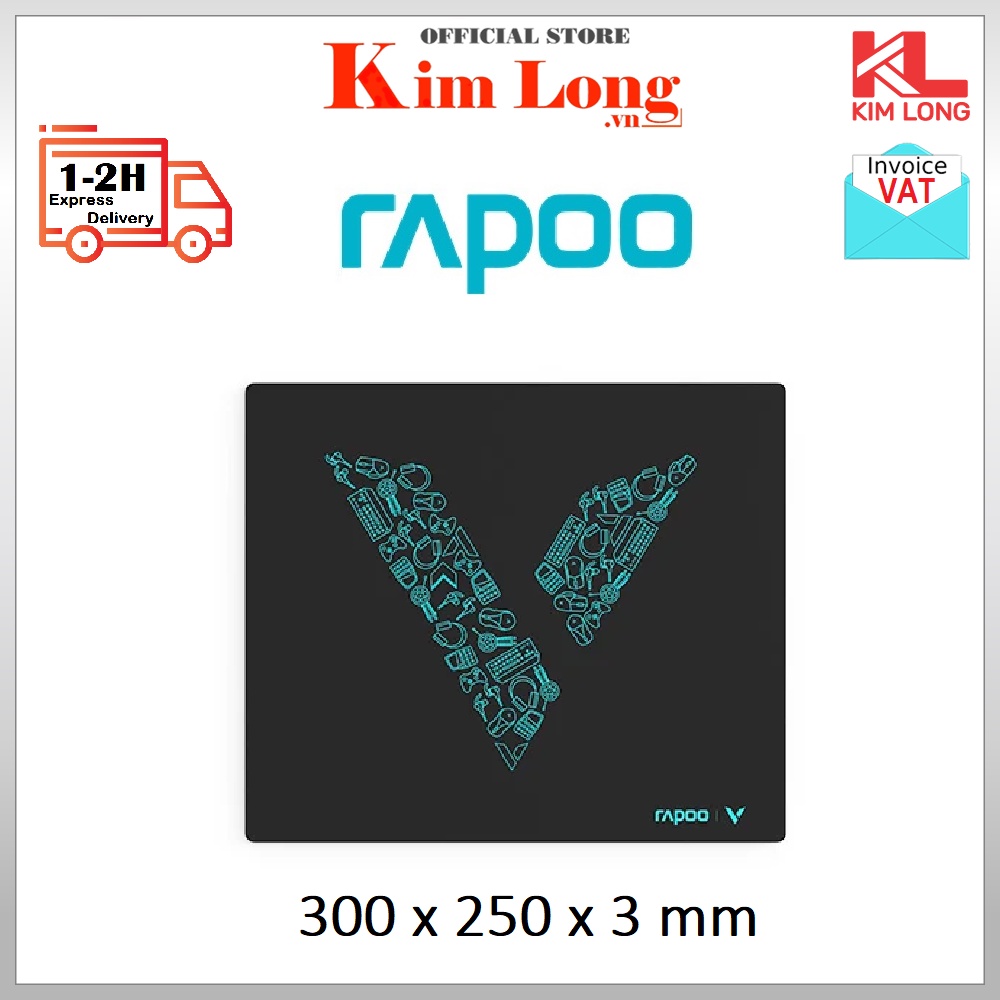 Lót chuột, bàn di chuột Rapoo V1 GAMING kích thước 30x25cm vải dệt mịn ...