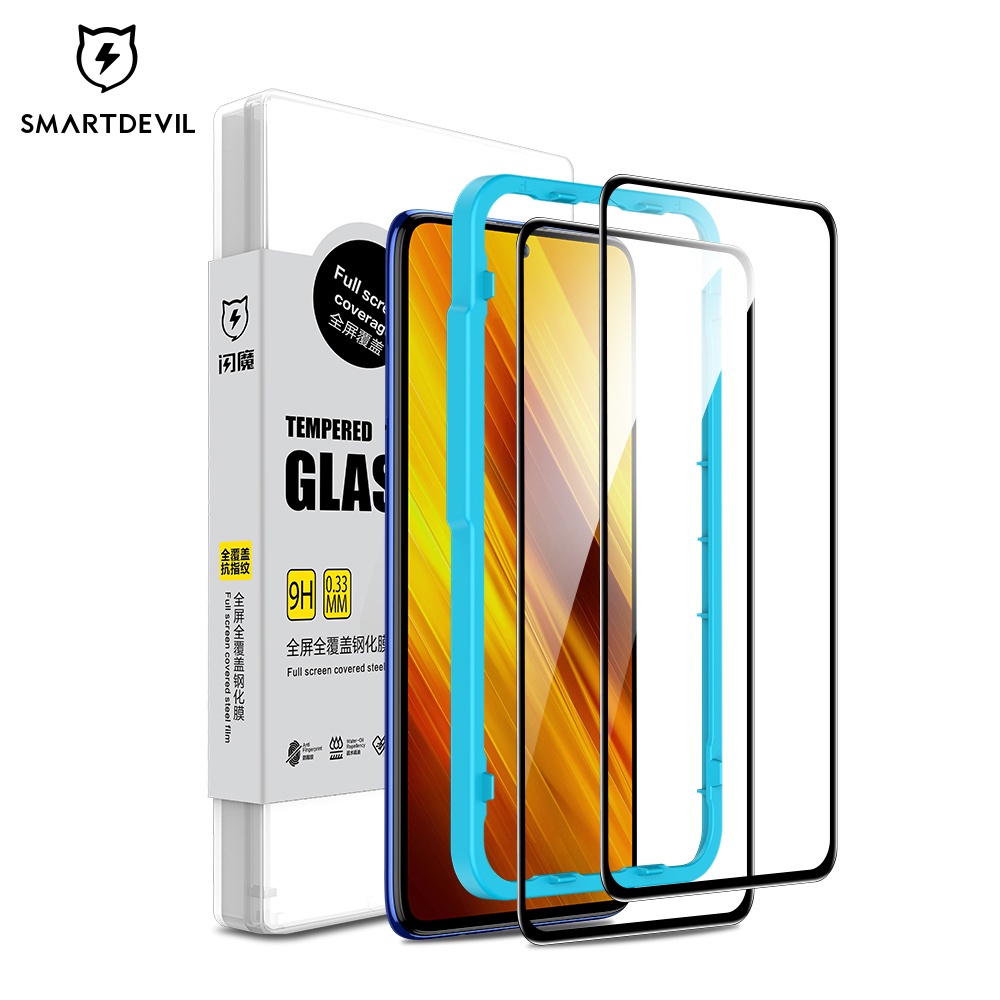 SmartDevil Kính cường lực màn hình SMARTDEVIL 9D cho XIAOMI POCO F3 X4 PRO/ X3 PRO REDMI NOTE 10 ...