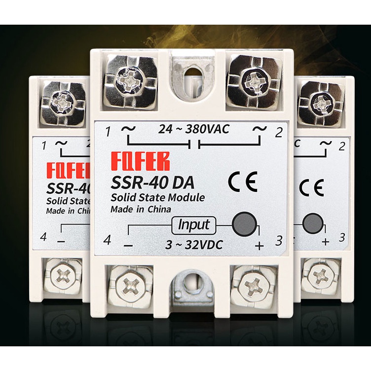 Rơ le solid state SSR FQFER (Như FOTEK) , relay trạng thái rắn SSR-40DA ...