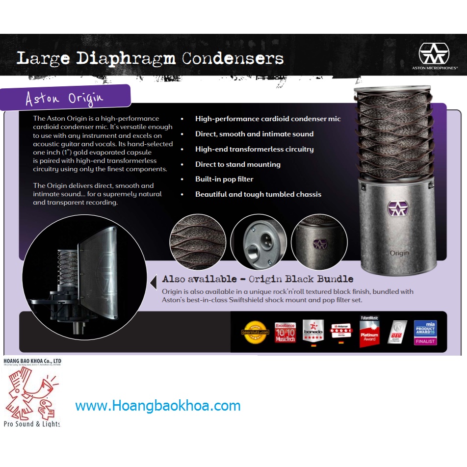 ORIGIN BLACK BUNDLE Micro thu âm - Nhãn Hiệu : Aston Microphones - Hàng Chính Hãng | Shopee Việt Nam