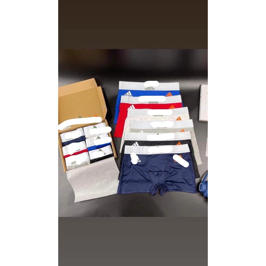 [CHE TÊN SẢN PHẦM]- Box 6 quần boxer cho nam dass fullbox | Shopee Việt Nam