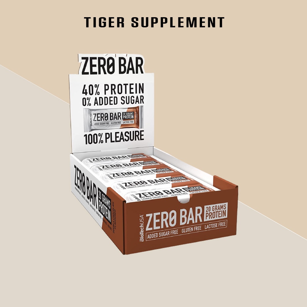Biotech USA Zero Bar 1 Thanh Bars (50g/bar) - Thanh Bánh Bổ Sung ...