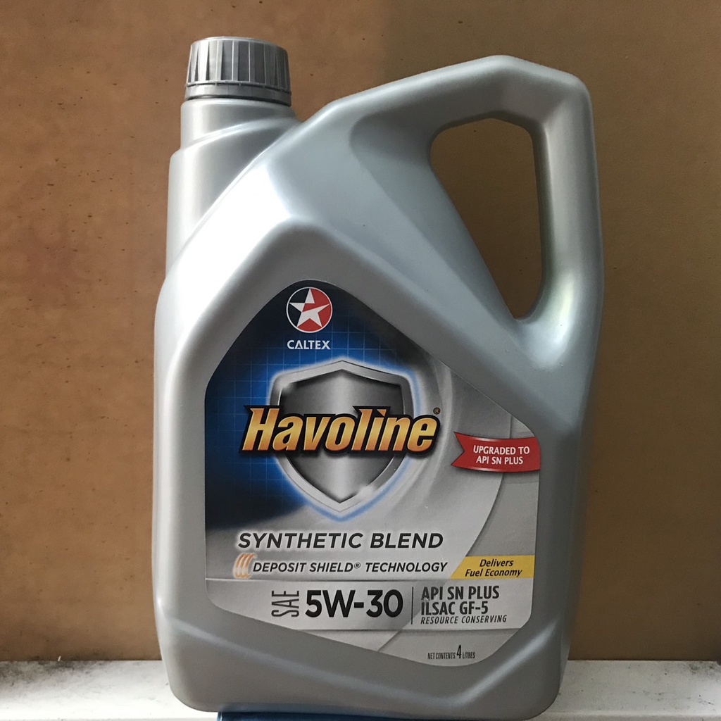 Nhớt Ô tô động cơ xăng Havoline® Synthetic Blend 5W-30 / 4L | Shopee ...