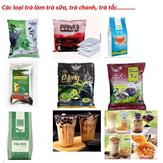 Trà đen/ trà olong/ hồng trà/ trà lài/ trà thái làm trà sữa (gói chia ...
