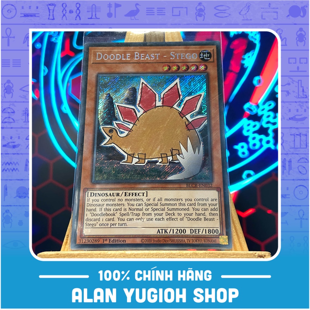 [UK] [ Bài Yugioh Chính Hãng ] Doodle Beast - Stego - BLCR-EN032 ...