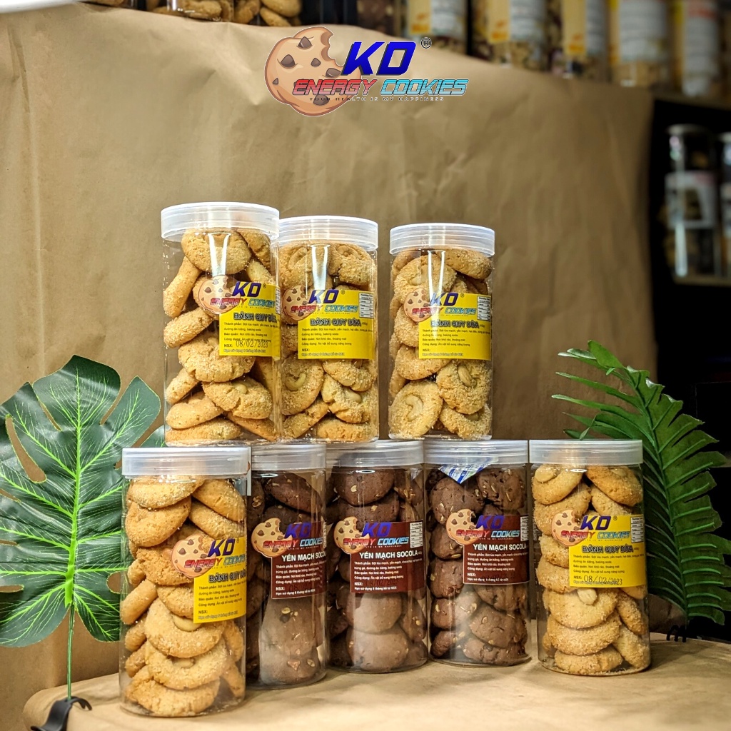 Bánh quy thương hiệu KD Shop 2 vị socola yến mạch và dừa 450g/ hộp | Shopee Việt Nam