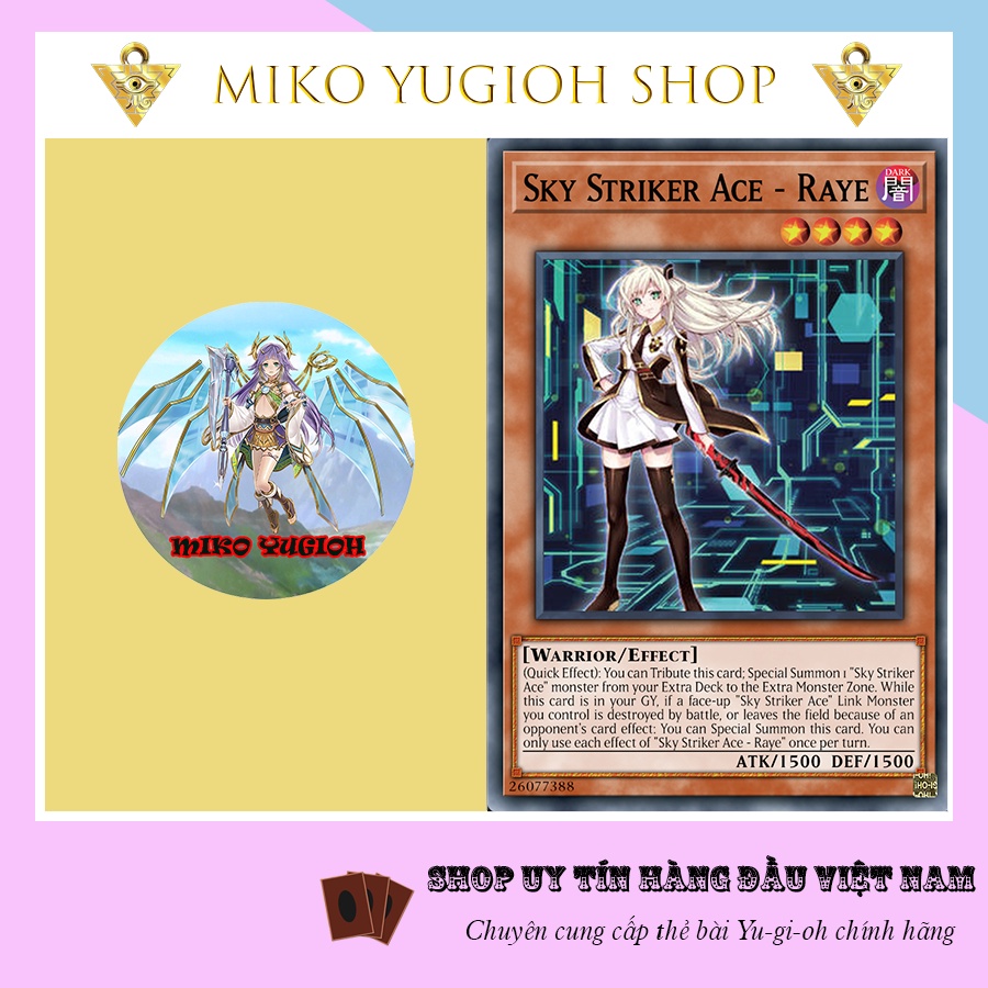 [ Miko Yugioh ] Thẻ Bài Yugioh Chính Hãng Tiếng Nhật Sky Striker Ace - Raye 23PP | Shopee Việt Nam