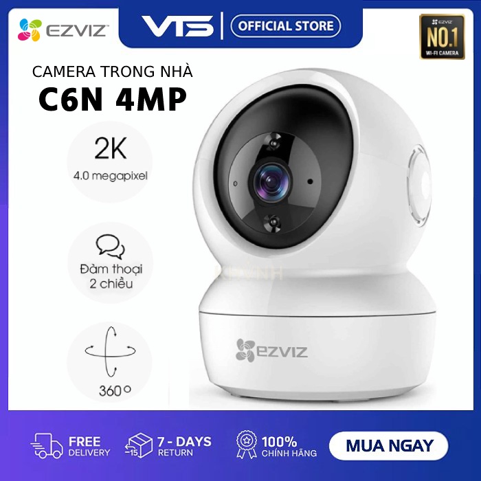 Camera Wifi EZVIZ C6N PRO 3MP, C6N 2MP, C6N 4MP, H6C PRO, Xoay 360 Độ ...