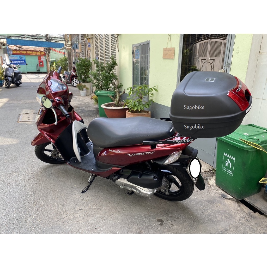 Thùng xe Vision 2014, thùng givi E26NX và baga Vision đời đầu, hàng ...