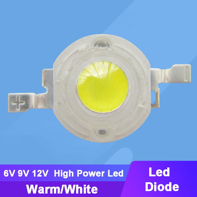 Set 10 Đèn LED Diode 6V 9V 12V 1W 3W 5W Ánh Sáng Trắng | Shopee Việt Nam