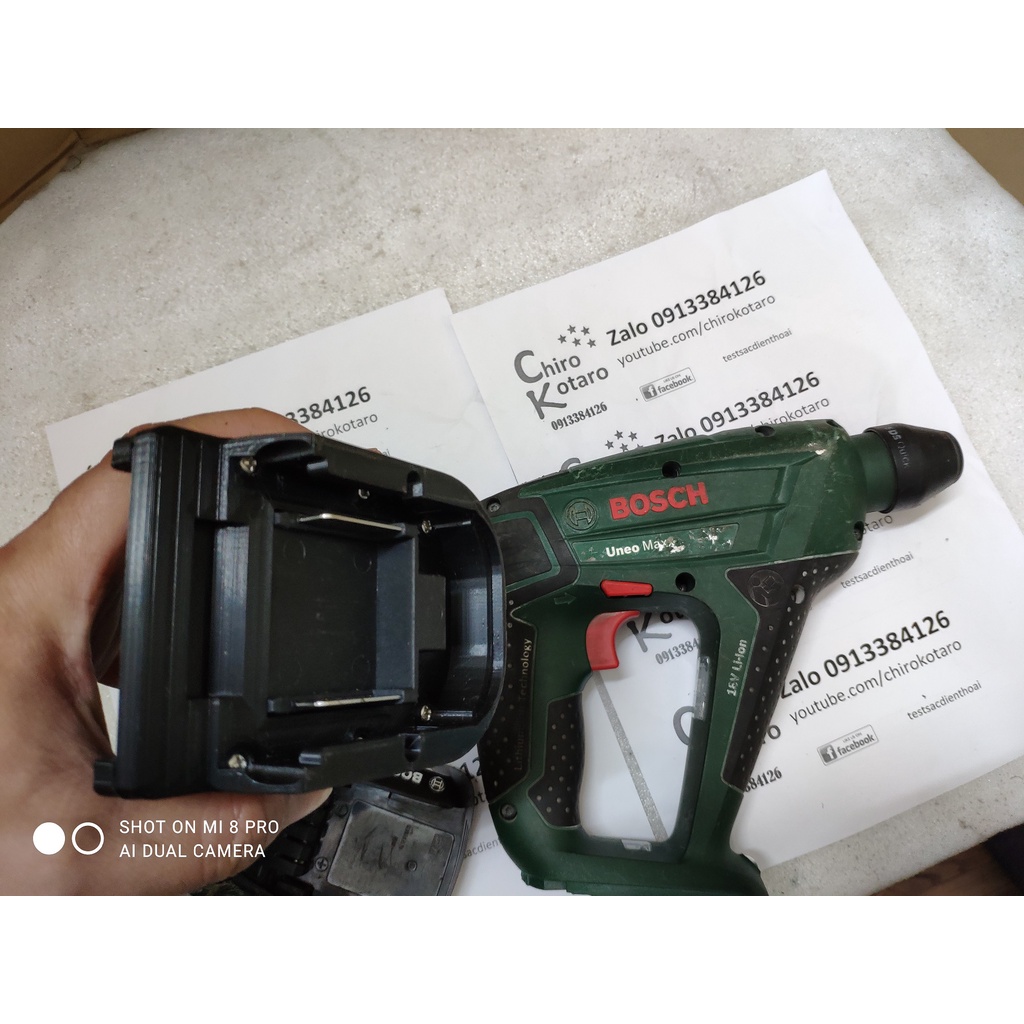 [DIY] Đế chuyển cho máy Bosch li-ion 18V sang dùng pin Makita LXT 18V - 21V | Shopee Việt Nam