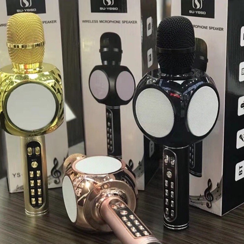 Micro YS 90 karaoke Bluetooth không dây hỗ trợ ghi âm Mic hát hay, bắt giọng chuẩn, Mic YS 90 ...