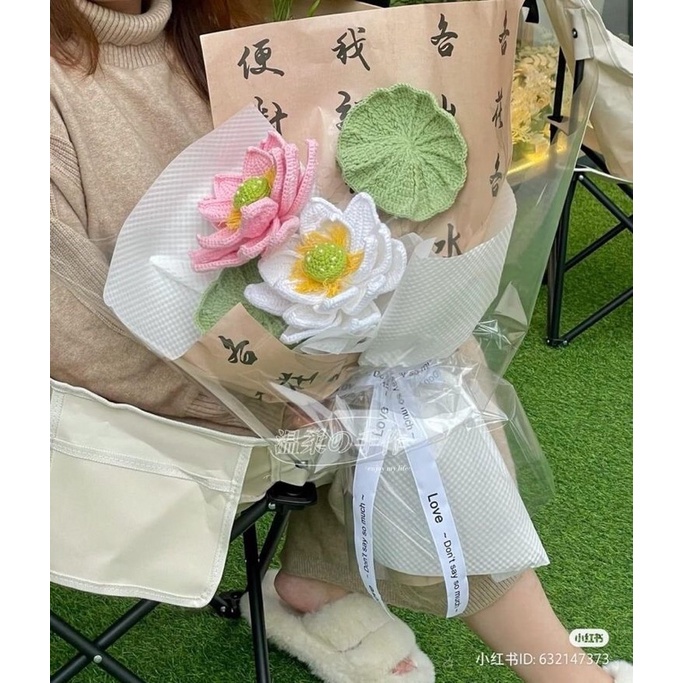 Hoa sen len handmade | Shopee Việt Nam