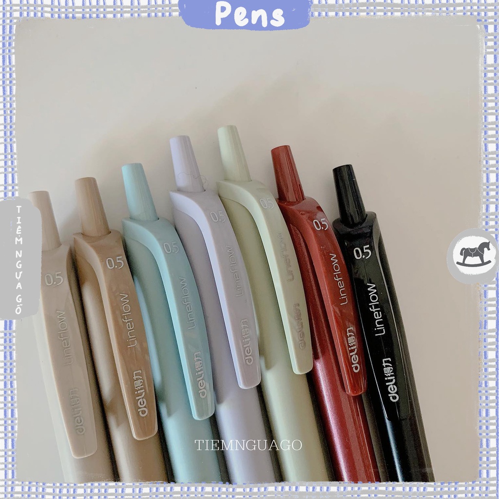 Bút gel Deli Lineflow Ngòi 0.5mm Khô Nhanh - Tiệm Ngựa Gỗ | Shopee Việt Nam