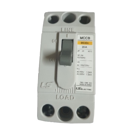 MCCB LS BS32c w/c 20A loại có vỏ 2P 220V 1.5kA | Shopee Việt Nam