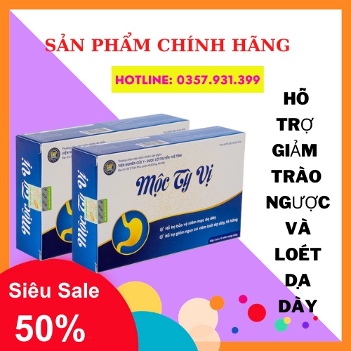 Mộc Tỳ Vị 👍[CHÍNH HÃNG]👍 Hỗ Trợ Giảm Trào Ngược Và Loét Dạ Dày Hộp 30V ...