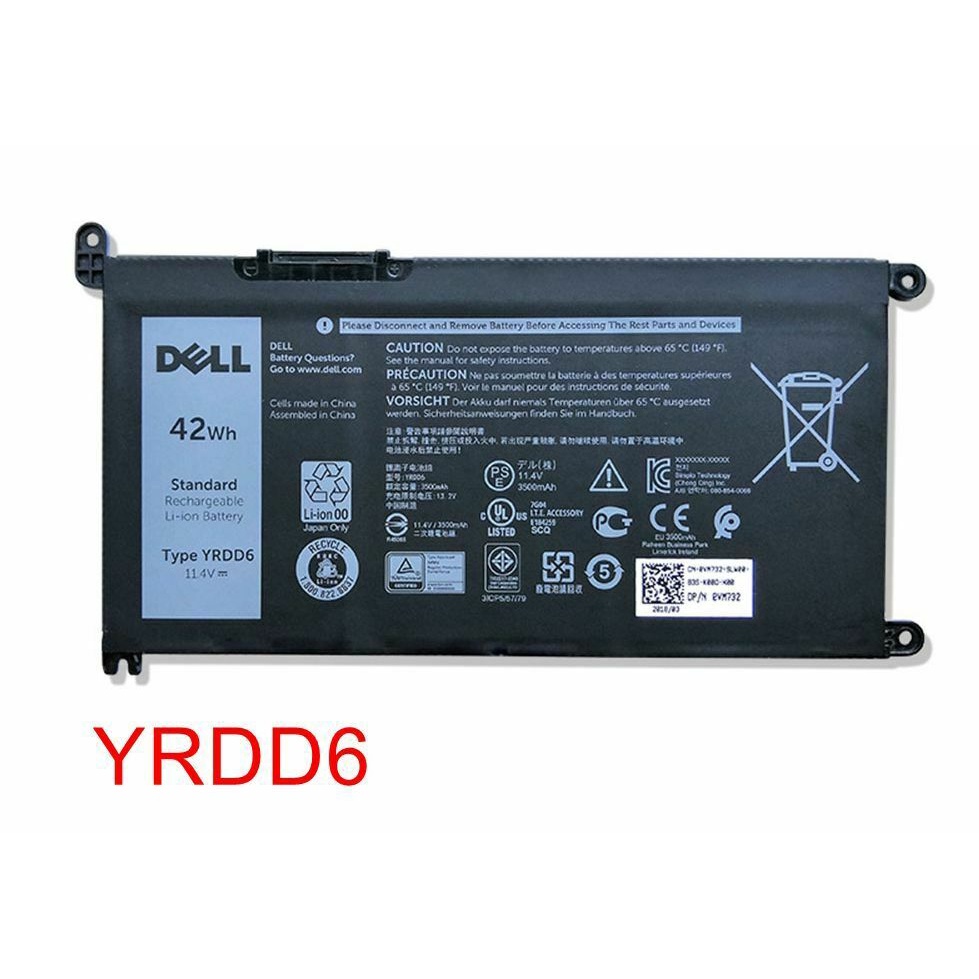 Pin Laptop Dell YRDD6 BATTERY FOR DELL INSPIRON 5482 5493 5593 VOSTRO ...