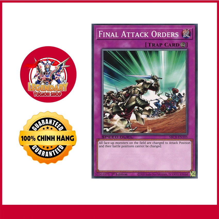 [Thẻ Bài Yugioh Chính Hãng] Final Attack Orders | Shopee Việt Nam