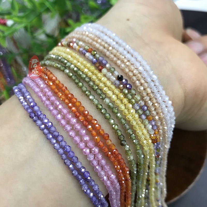 Dây Chuyền / Kẹp / Bông Tai Đính Đá Zircon Nhiều Màu Sắc 2mm3mm DIY | Shopee Việt Nam