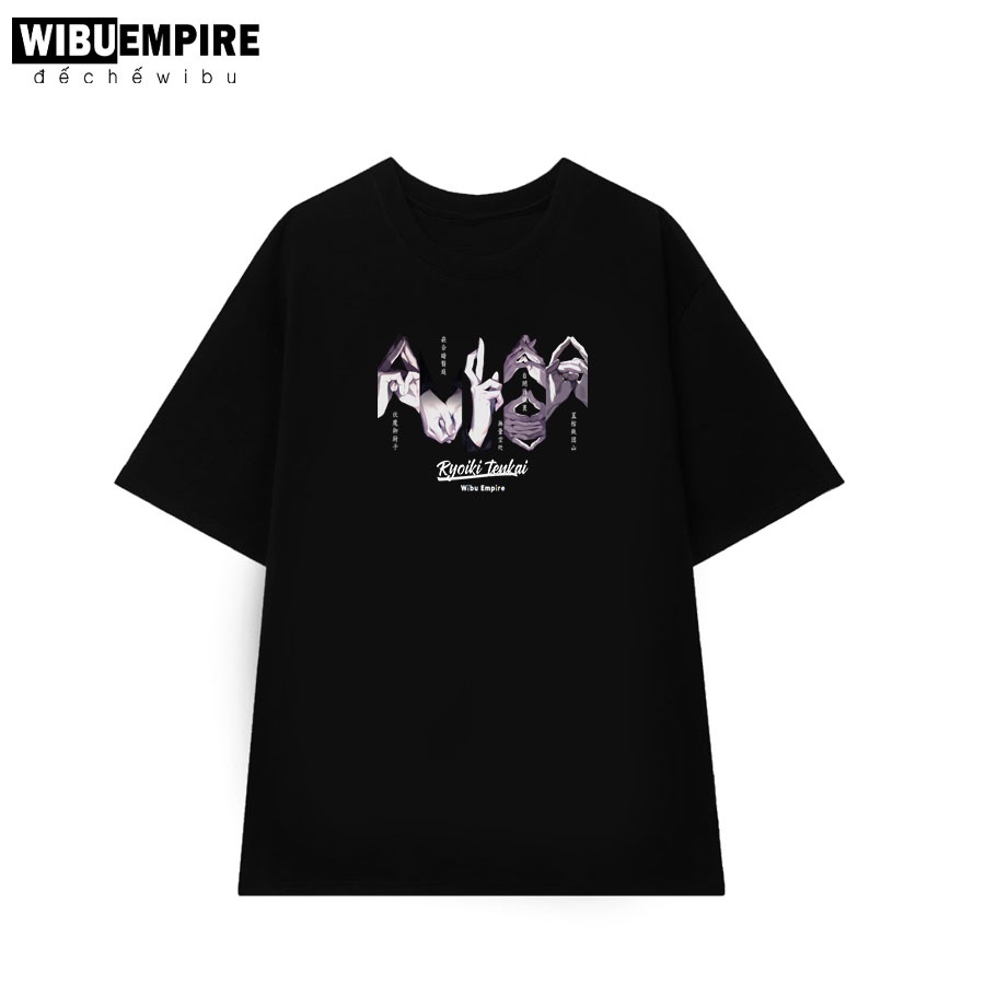 WIBU EMPIRE | Áo Thun Thủ Ấn Ryoiki Tenkai, Áo Anime/Manga Jujutsu ...