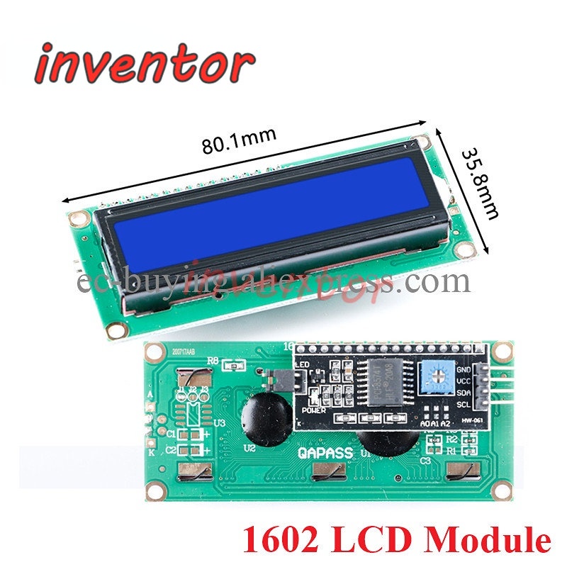 Mô Đun LCD 1602 1602 Màn Hình Xanh Dương / Vàng 1602A PCF8574T PCF8574 ...