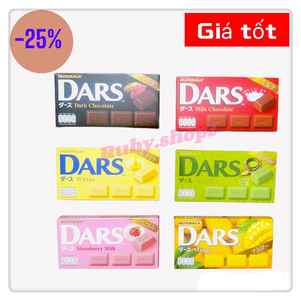 Socola Morinaga Dars 5 Vị hàng chuẩn 42g(12 viên/hộp) | Shopee Việt Nam