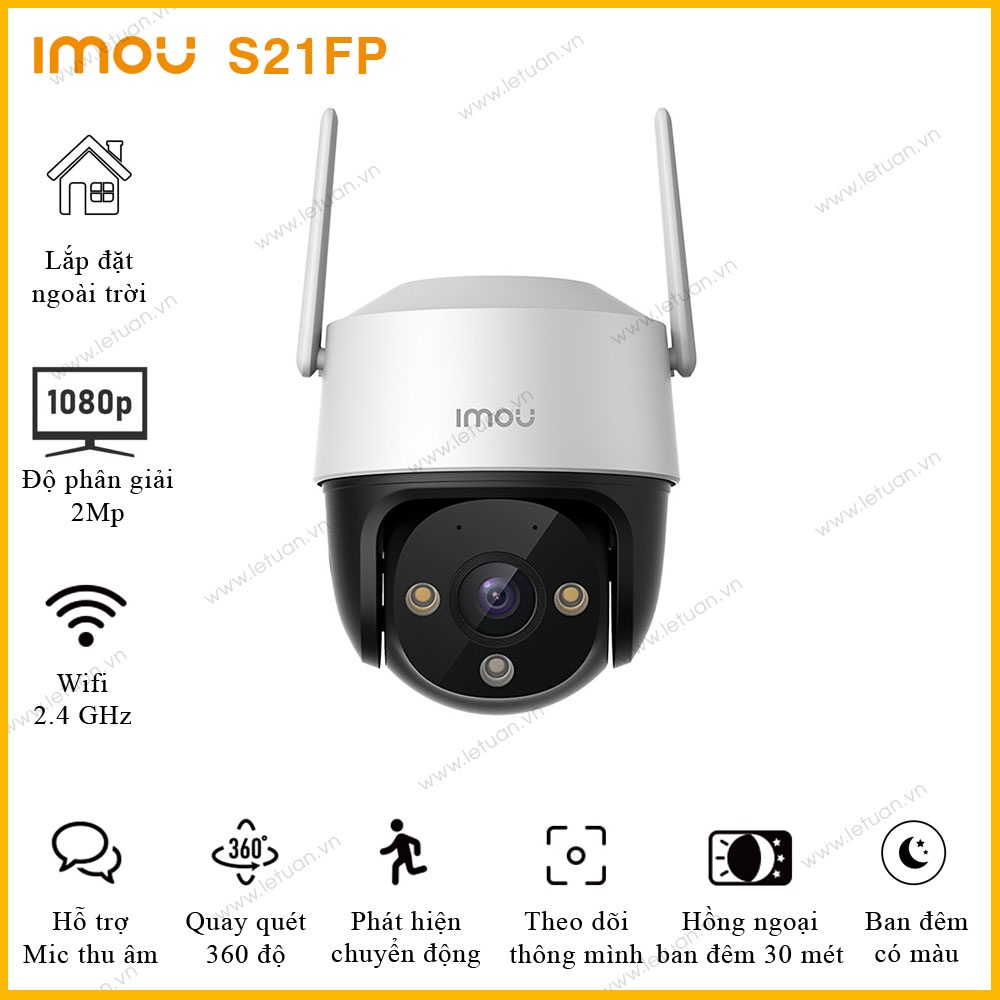 Camera Wifi ngoài trời Imou S21FP 2mp Color | Shopee Việt Nam