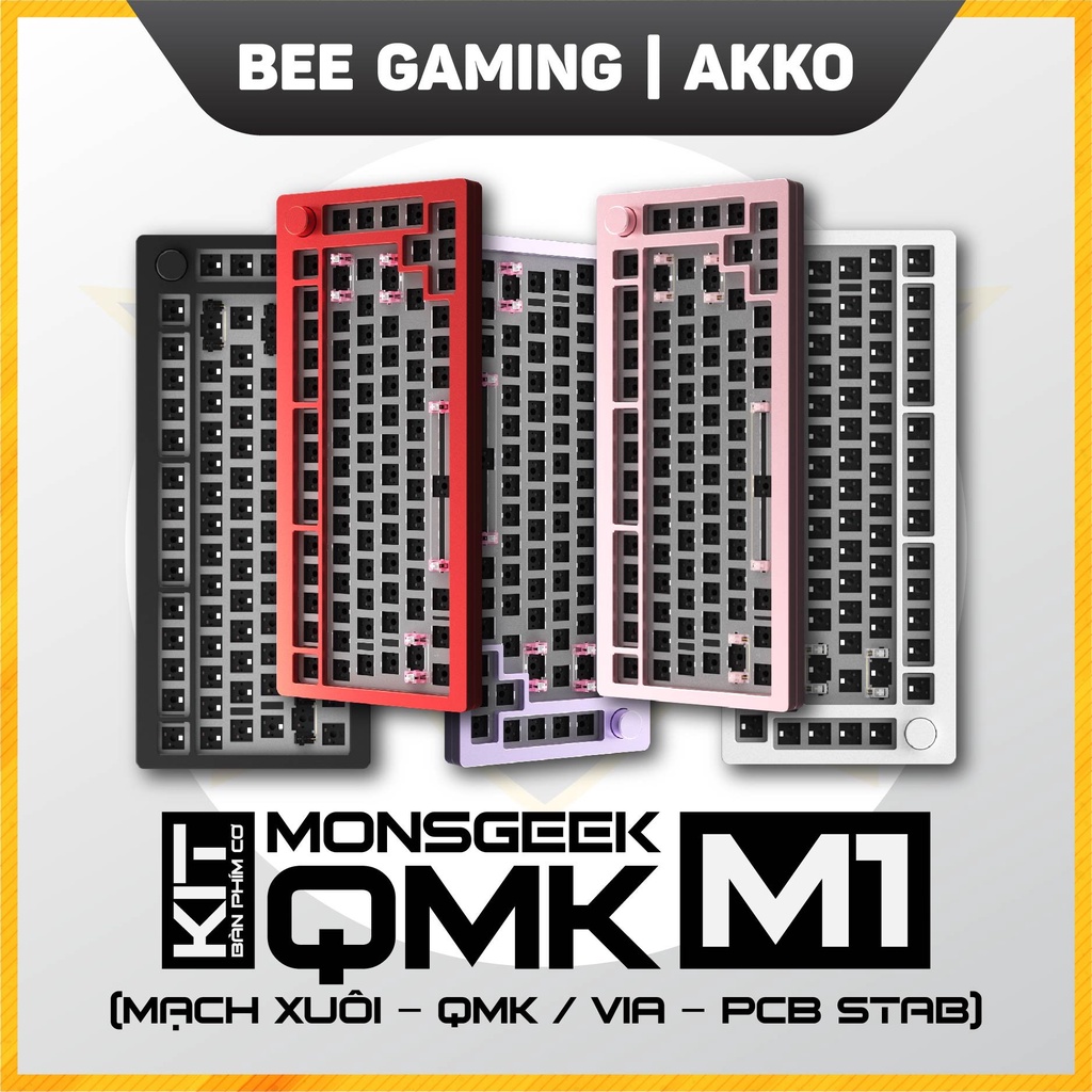 Kit phím cơ kim loại AKKO Monsgeek - M1 QMK (Hàng chính hãng / Mạch ...