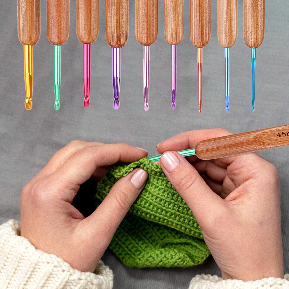 Set 9 Kim Đan Len Bằng Tre 2mm-6mm Màu Sắc Đa Dạng | Shopee Việt Nam
