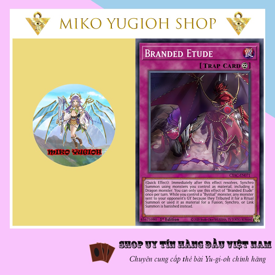 [ Miko Yugioh ] Thẻ Bài Yugioh Chính Hãng Tiếng Nhật Branded Etude CYAC | Shopee Việt Nam