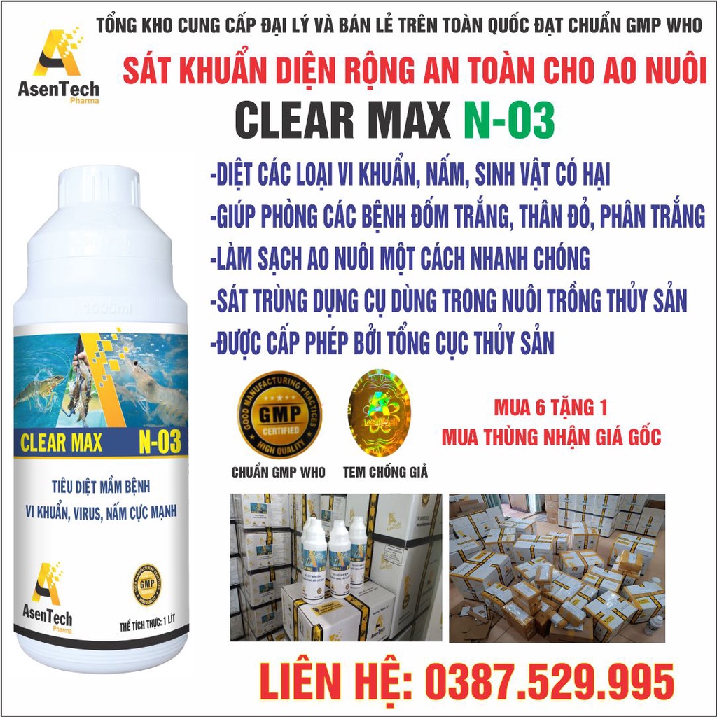 CÁ CHẾT KHÔNG RÕ NGUYÊN NHÂN, SÁT KHUẨN CLEAR MAX N03 TIÊU DIỆT VI KHUẨN, VIRUS, NẤM CỰC MẠNH ...