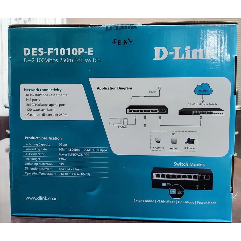 Switch 8 Port 10/100/1000 PoE D-Link DGS-F1010P-E | Shopee Việt Nam