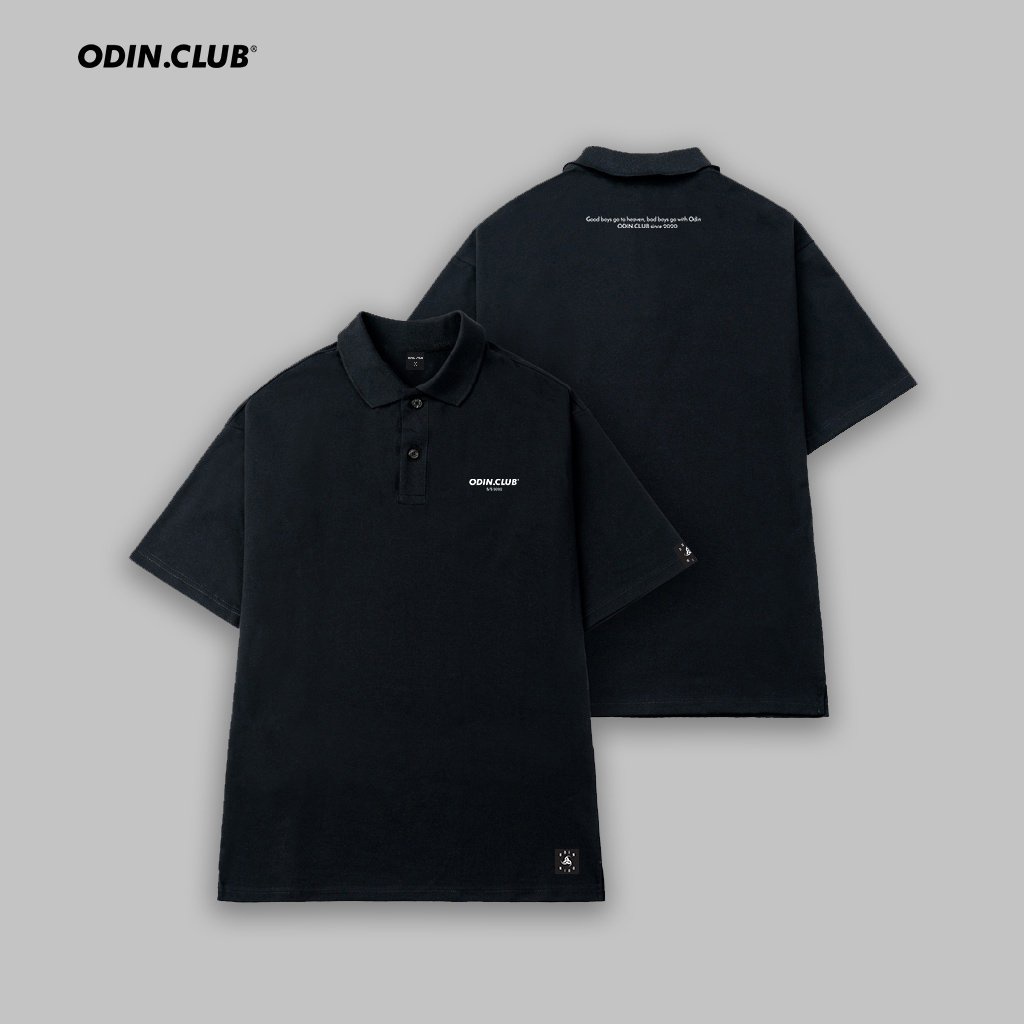 ÁO POLO OVERSIZE ODIN CLUB, ÁO PHÔNG CỘC TAY CÓ CỔ FORM RỘNG NAM NỮ ...