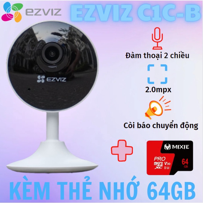 Camera Wifi Ezviz C1C-B 1080P xem đêm rõ nét, hỗ trợ đàm thoại 2 chiều ...