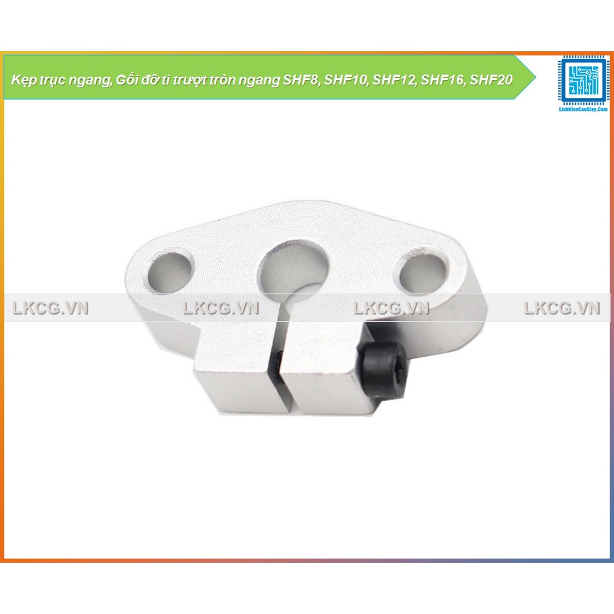Kẹp trục ngang, Gối đỡ ti trượt tròn ngang SHF8, SHF10, SHF12, SHF16 ...