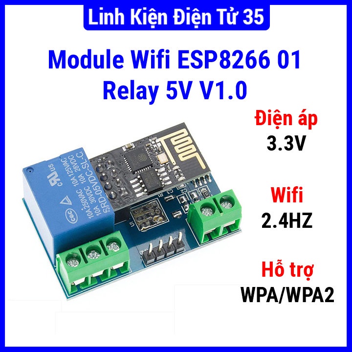 Combo linh kiện IOT ESP8266 + 01 Relay V1.0 có thể kết nối 5 máy con, chất lượng | Shopee Việt Nam