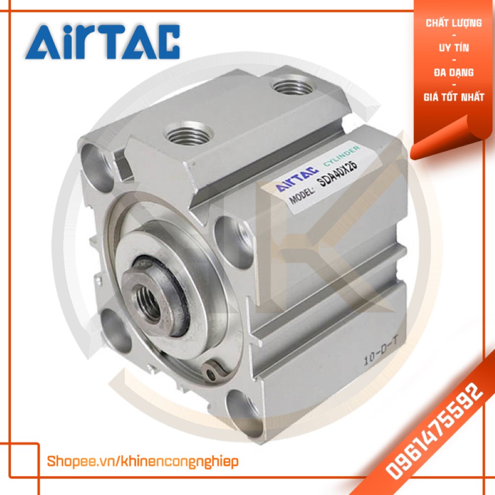 Xi Lanh Khí Nén Compact AirTac SDA40 x 10/15/20/25/30/35/40/45/50/75 | Shopee Việt Nam