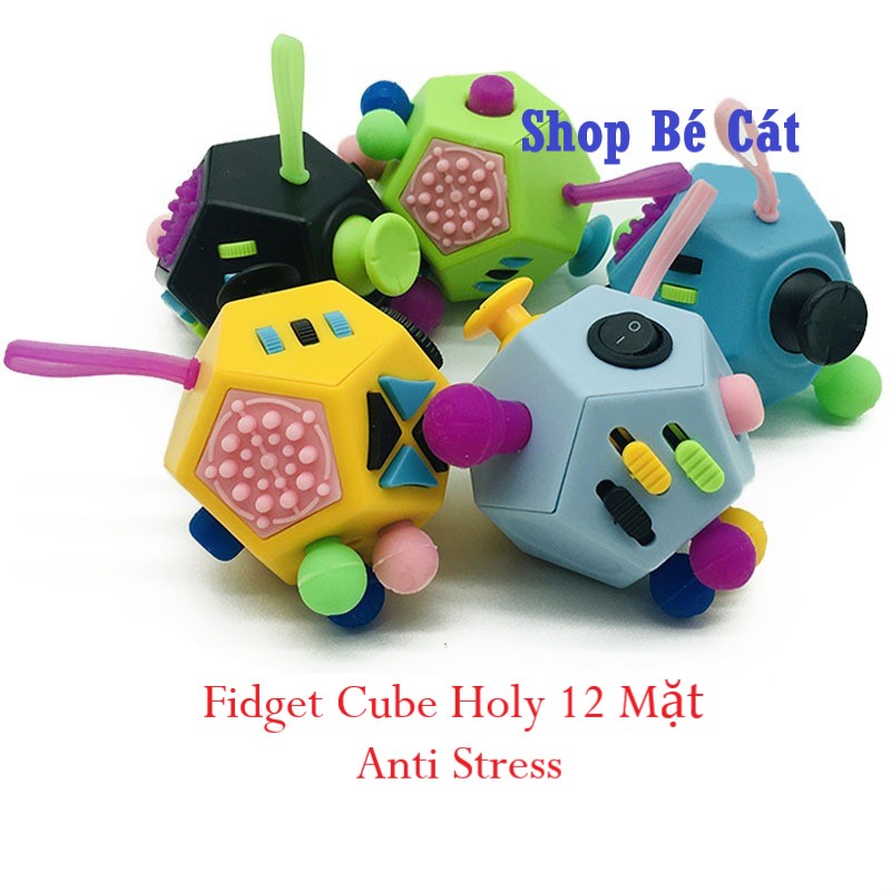 Fidget Cube ver.2 Holy Crystal Khối Vuông Thư Giãn Xả Stress 12 Mặt ...
