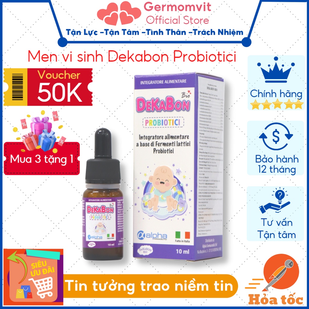 Men Vi Sinh Dekabon Probiotici 10ml cho bé nhập khẩu chính hãng từ Ý ...