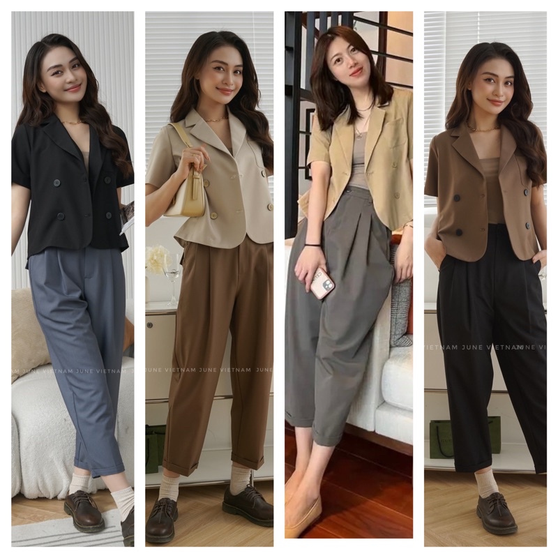 Quần Baggy thiết kế QN34 gấp gấu tôn dáng | Shopee Việt Nam