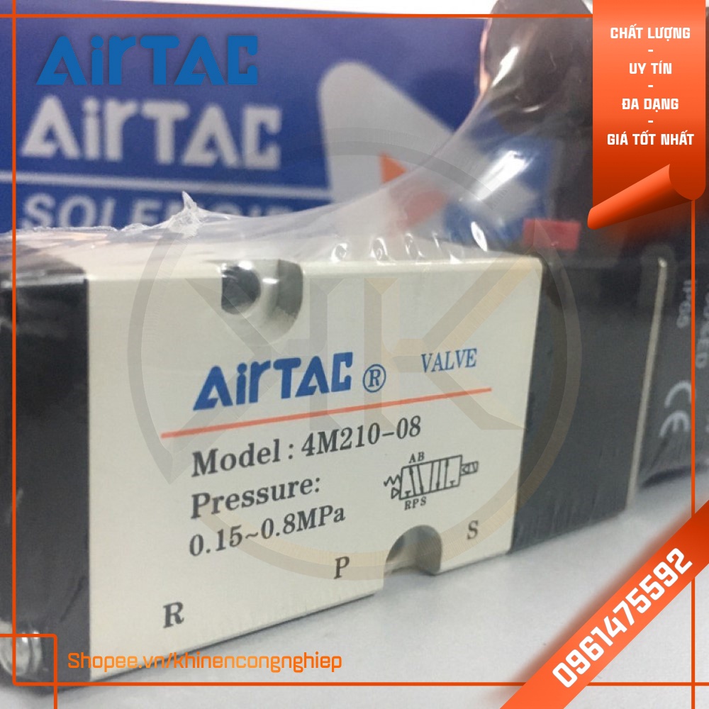 Van Điện Từ Khí Nén Airtac 4M210-08 - Khí Nén Công Nghiệp | Shopee Việt Nam