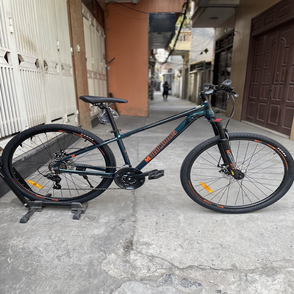 Xe đạp thể thao MTB Magicbros Shadow màu Xanh đậm cam | Shopee Việt Nam
