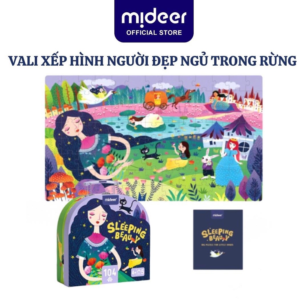 Đồ Chơi Xếp Hình 104 Mảnh Sleeping Beauty Mideer Vali Gift Box Puzzle | Shopee Việt Nam