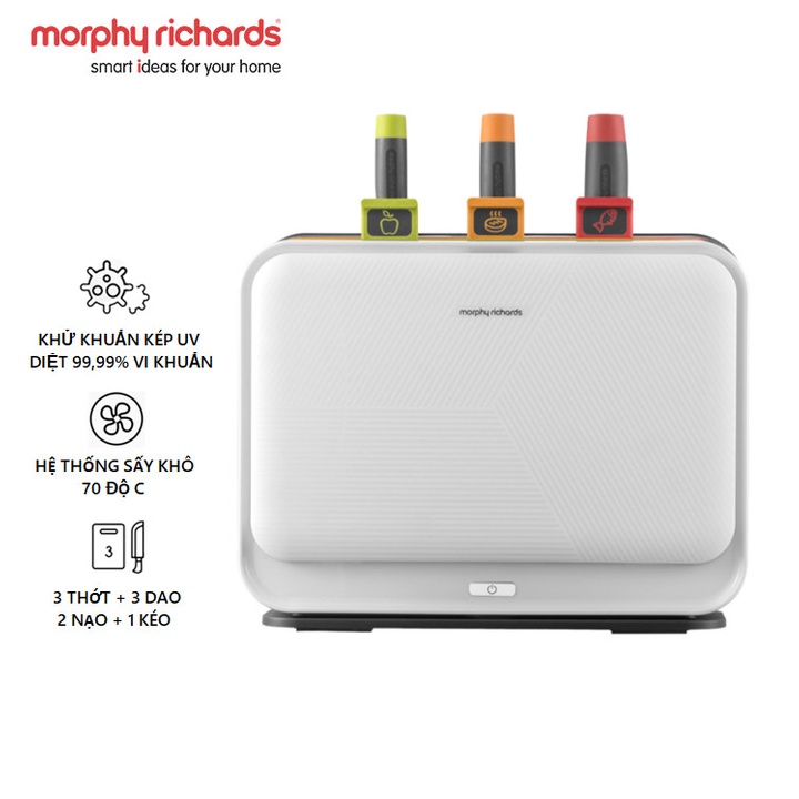 [BẢO HÀNH 2 NĂM] Bộ Dao Thớt Khử Khuẩn UV Và Sấy Khô Morphy Richards ...