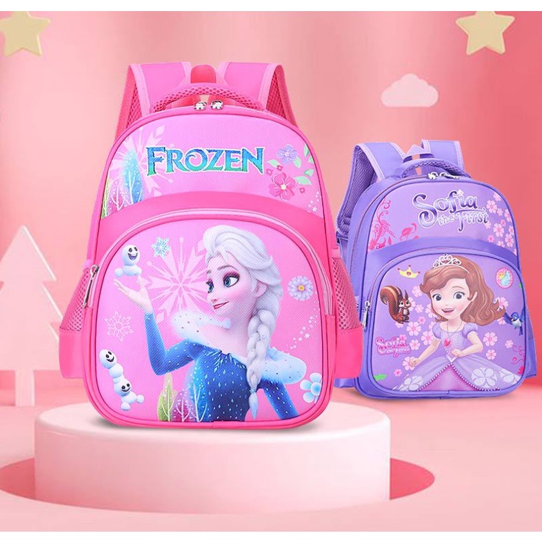 Balo công chúa Elsa Anna ba lô cho bé gái Frozen 2.Cặp Công Chúa đi học ...