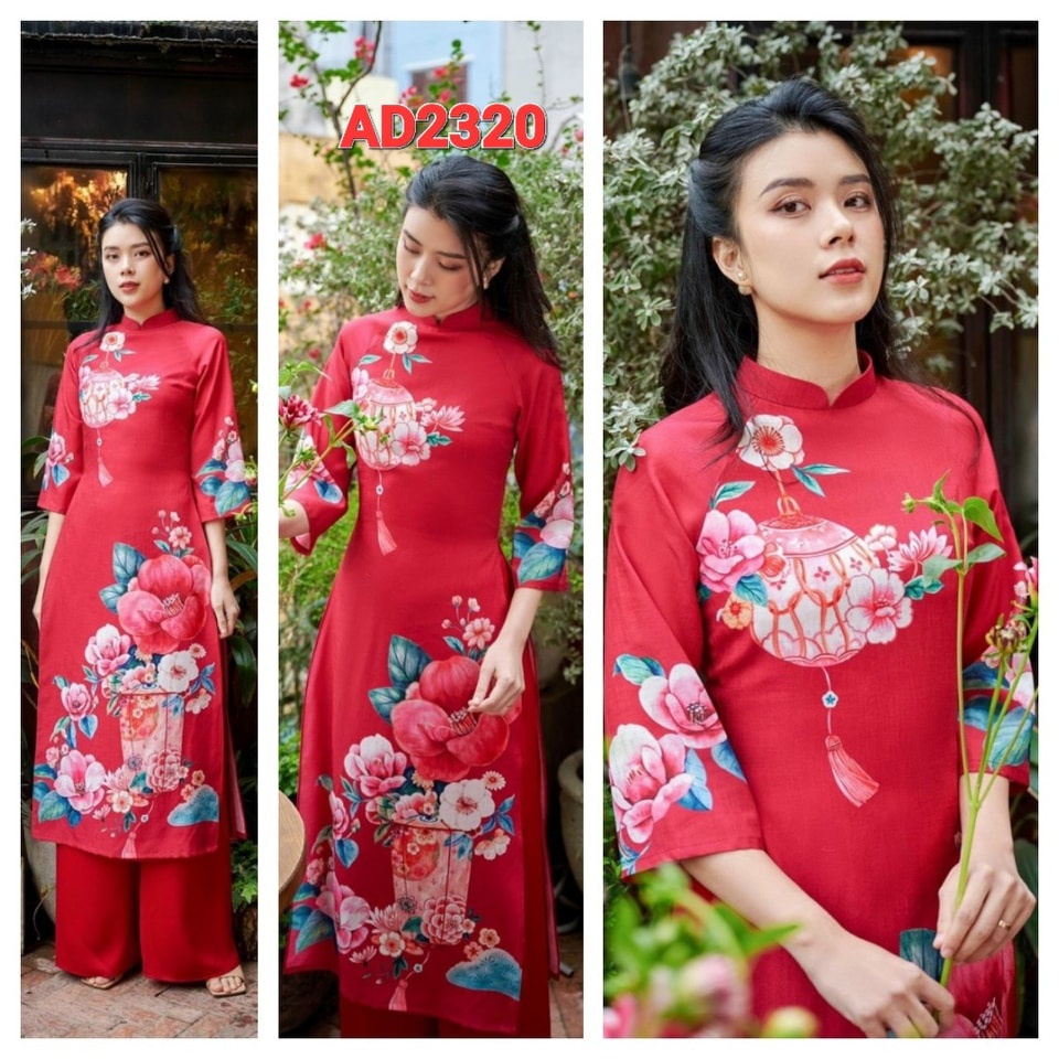 Có bigsize 4XL AD1369 Set Áo Dài TRUYỀN THỐNG kèm quần ống rộng | Shopee Việt Nam