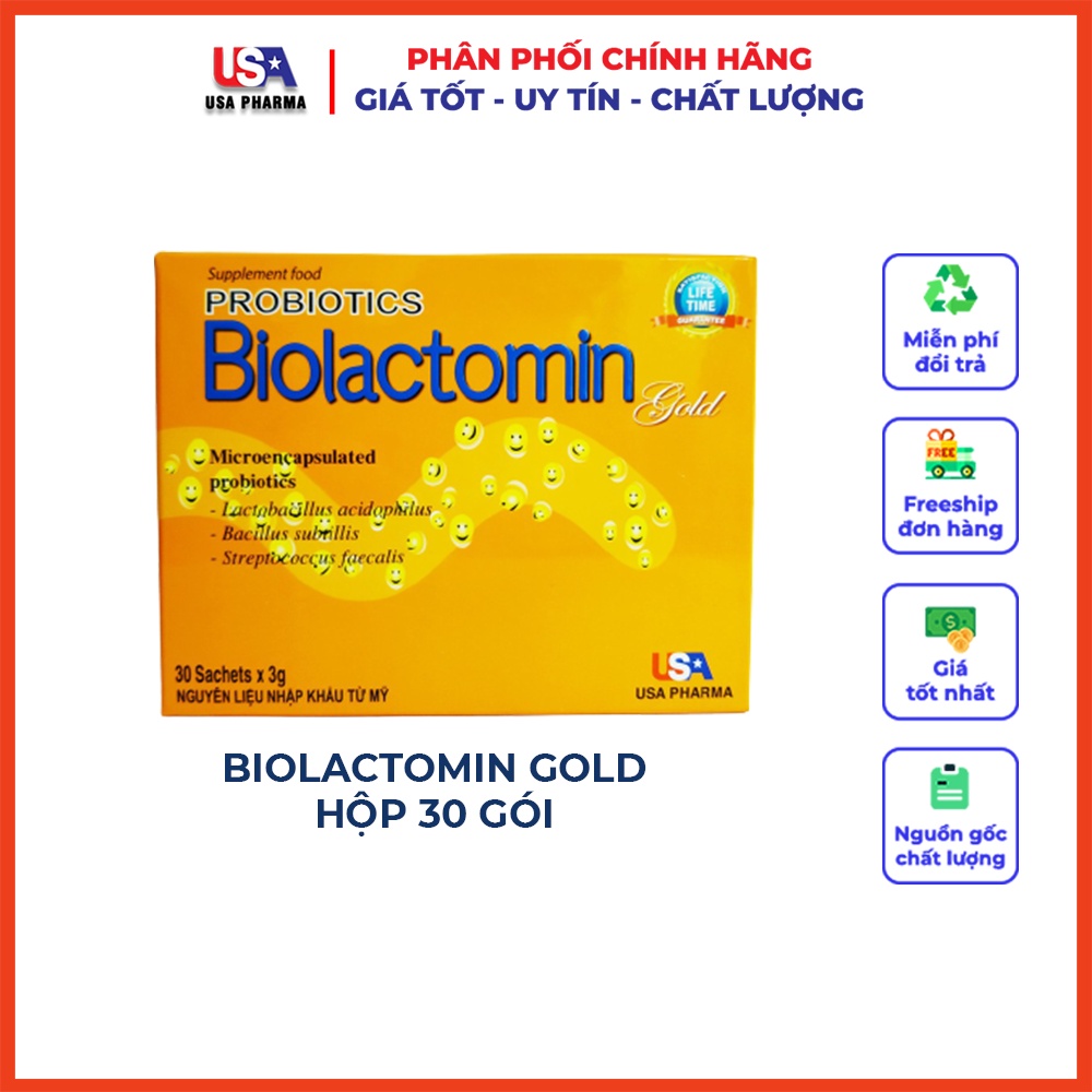 CỐM VI SINH BIOLACTOMIN GOLD CÂN BẰNG HỆ TIÊU HÓA ĐƯỜNG RUỘT CHỐNG TÁO ...