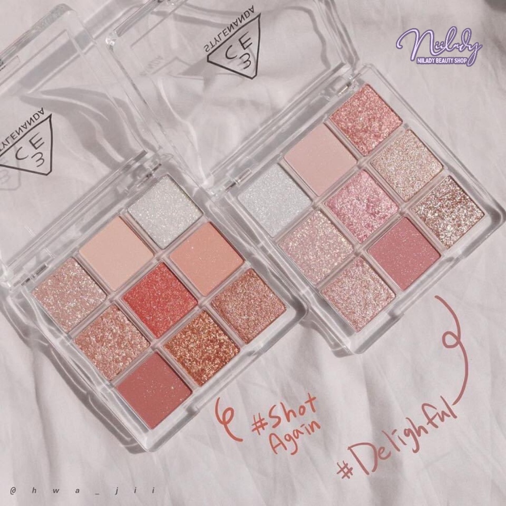 (HSD 27/10/2025) Bảng mắt 3CE MULTI EYE COLOR PALETTE DELIGHTFUL / SHOT ...